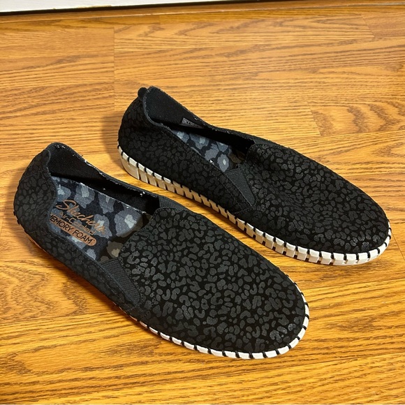 Skechers | Shoes | Skechers Sepulveda Animal Print Flats | Poshmark